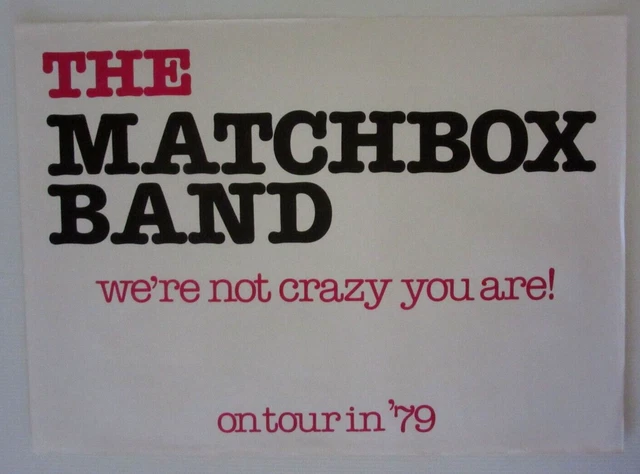 THE MATCHBOX BAND 1979 Original Tour Poster $65.00 - PicClick AU