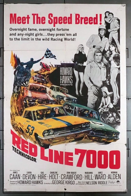 35MM TRAILER REDLINE 7000 ('65) Howard Hawks - IB TECH - James Caan $65 ...