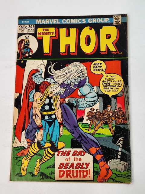 THE MIGHTY THOR 209 1a App Demon Durid alias Ultimus Marvel Comics 1973 ...