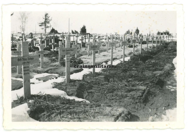 ORIG. FOTO GRAB 25.PGD Grenadier in Friedhof DUBROWNA Dnjepr ...