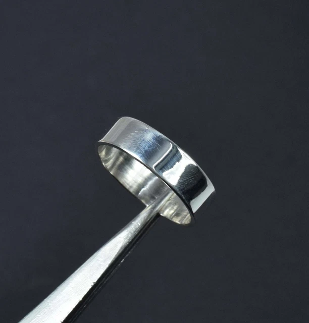 925 SOLID STERLING Silver Plain Ring-9 US f654 EUR 7,85 - PicClick FR