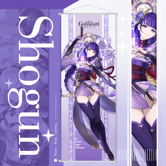 GENSHIN IMPACT RAIDEN Shogun Poster Anime Collection Art Otaku Gifts ...