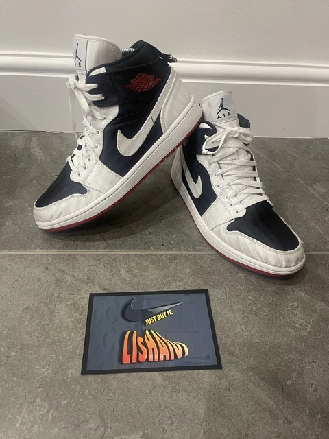 NIKE AIR JORDAN 1 Mid SE Utility - DD9338 016 - Noir Blanc Gym Rouge ...
