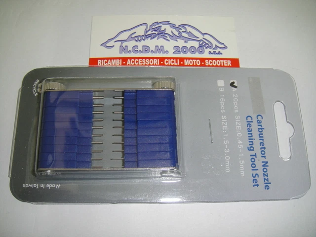 BUZZETTI 0586 OUTIL Nettoyeur - Mètre Buses Carburateur 0.45 - 1.50 MM ...