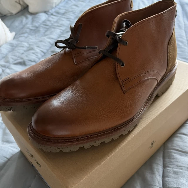 ALLEN EDMONDS &DISCOVERY& CHUKKA Ankle Boots 11 D Cognac (562N) NEW ...