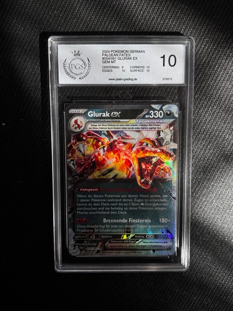 POKÉMON CHARIZARD (GLURAK) EX | Rare Graded Cards | Valutazione 10 ...