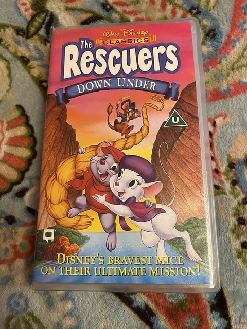 THE RESCUERS DOWN Under VHS Video Walt Disney Classics Brand New Sealed ...