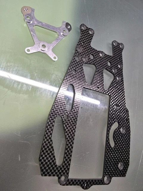 PLATINE CARBONE SERPENT 950 1/8 Piste Rc Vintage EUR 40,00 - PicClick FR