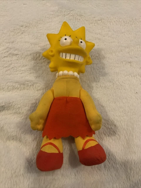 THE SIMPSONS 8” Lisa Simpson Doll Figure Plastic Head Plush Body 1990 £ ...