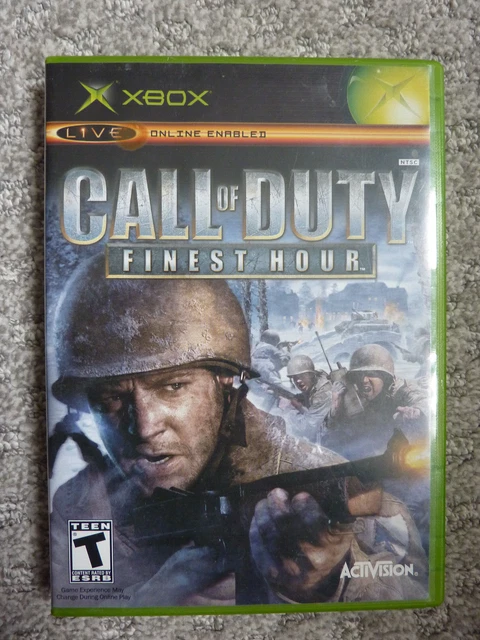 &CALL OF DUTY: Finest Hour" original XBOX game, Activision, 2004, no ...