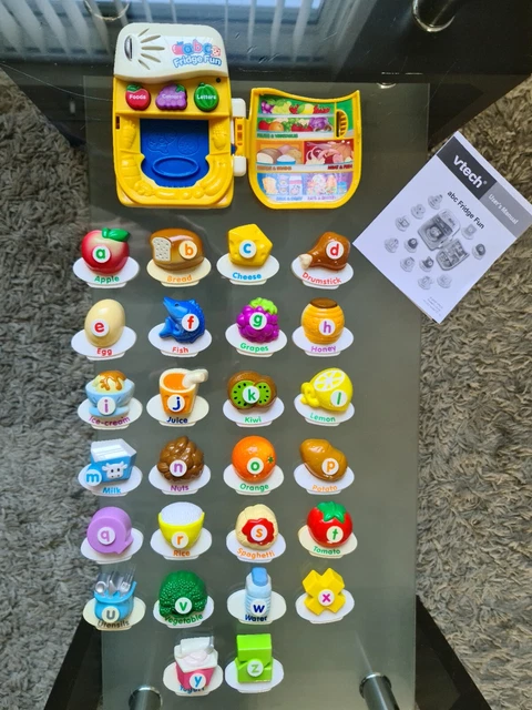 VTECH FRIDGE PHONICS ABC Food Fun Magnetic Alphabet Set Discontinued £ ...
