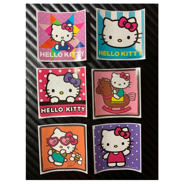 HELLO KITTY STICKERS x 6 - Hello Kitty Party Loot Ideas - Birthday ...