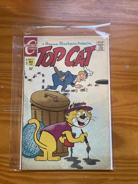 TOP CAT #1 Charlton-1st issue-TV cartoon series 1970 Hanna Barbera ...