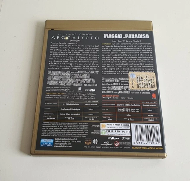 APOCALYPTO VIAGGIO IN Paradiso Blu-Ray Limited Edition Raro Fuori ...