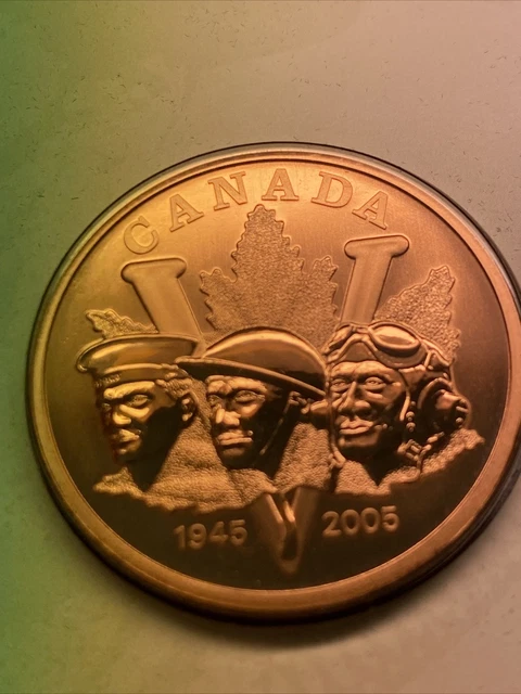 2005 CANADA 60TH Anniversary VE-Day Coin & Medallion Set in Tin ...