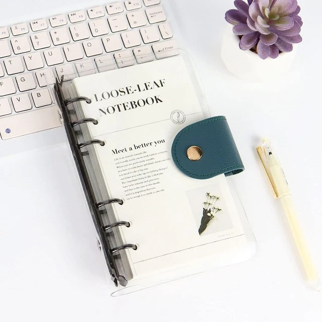 PVC BINDER COVERS Transparent Notebook Cover 6-Ring Notebook Shell ...