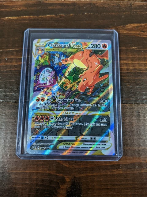 CHARIZARD VSTAR SWSH262 Ultra Premium Alt Art Pokemon Fresh Pull MINT ...