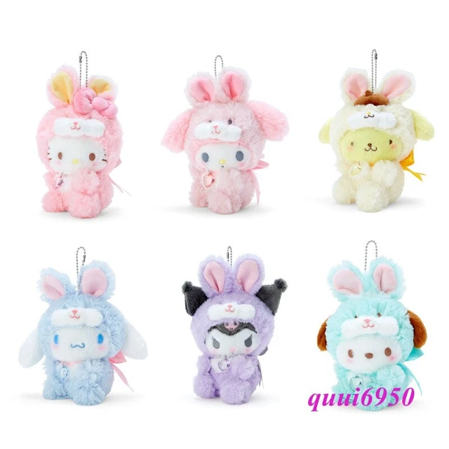KUROMI MY MELODY Hello Kitty Cosplay Rabbit Doll Toy Pendant Keychain Pochaocco EUR 8,25 ...