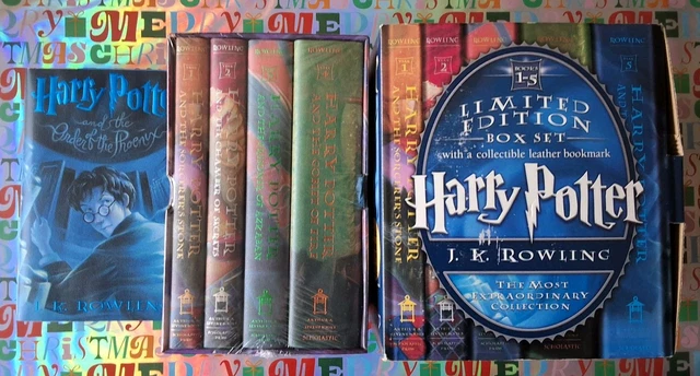 HARRY POTTER LIMITED Edition Hc Box Set Of 5 Books With Leather ...