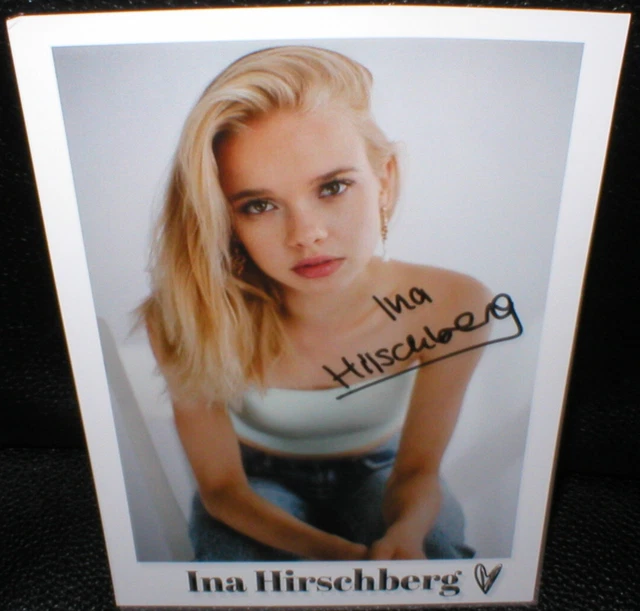 KATHARINA INA HIRSCHBERG, Autogramm, original signiert! Knicksicherer ...