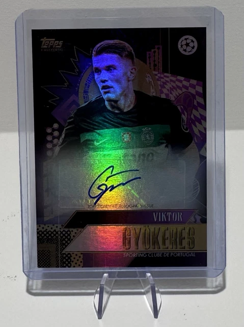 2024-25 TOPPS UCC Gold - Viktor Gyokeres - Sporting Lisbon - Autograph ...