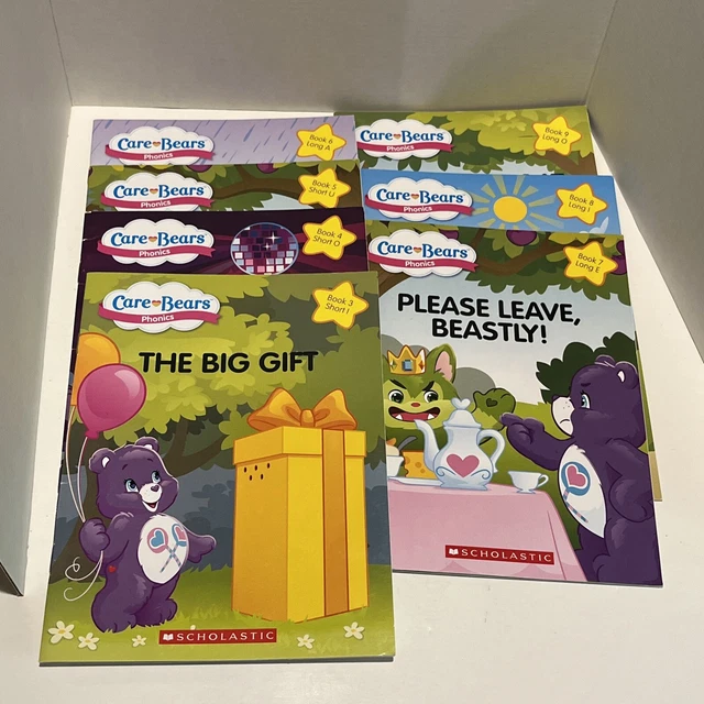 CARE BEARS PHONICS Scholastic Reading Program Books 3-9 - 2016 £7.92 ...