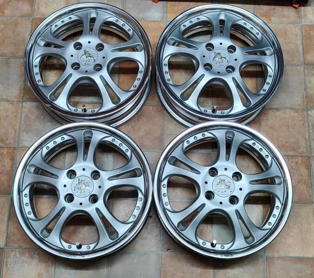 KRANZE CERBERUS 2 Alloy Wheels 4x100 15x5 ET45 JDM Kei Hot Boi Weds ...