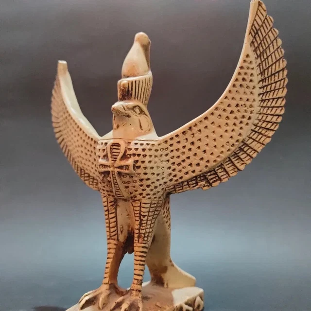 STATUE OF ANCIENT Egyptian God Horus stone made in Egypt. $89.00 - PicClick