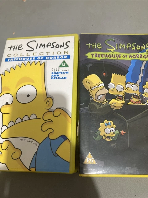 THE SIMPSONS - Treehouse of Horror & Collection 2 VHS Video Tape 2002 ...