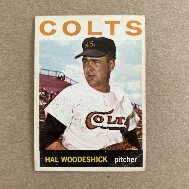 1964 TOPPS BASEBALL Hal Woodeshick Houston Colts Card #370 EUR 2,21 ...