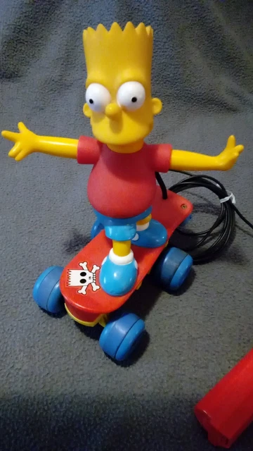 VINTAGE RARE 1990 Bart Simpson Remote Control Skateboard Works $39.99 ...