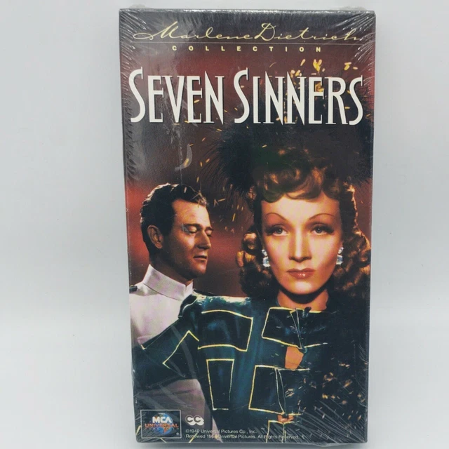 SEVEN SINNERS VHS Marlene Dietrich Collection Sealed $6.97 - PicClick