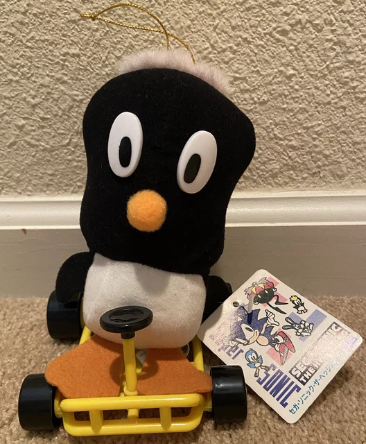 VINTAGE SONIC THE HEDGEHOG GO-KART PECKY PENGUIN 6" Plush Doll 1992 ...