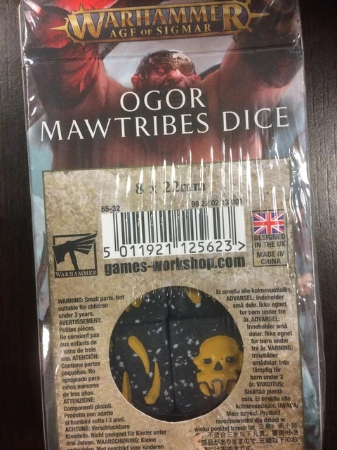 AGE OF SIGMAR : Ogor Mawtribes Dice Collector EUR 35,00 - PicClick FR
