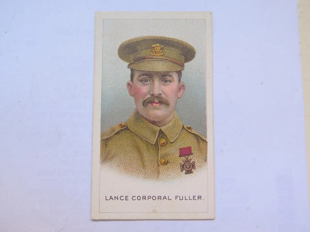 VICTORIA CROSS HEROES L CORP FULLER W W I, WD & HO WILLS CIGARETTE CARD ...