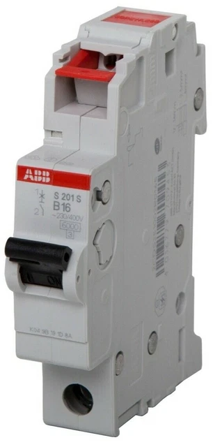 INTERRUPTEUR ABB S201S-B16 LS S-B16A/6kA fusible automatique interrupteur de protection de ligne ...