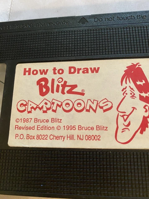 HOW TO DRAW Blitz Cartoons VHS Video Tape Cartooning Artwork Learn ...