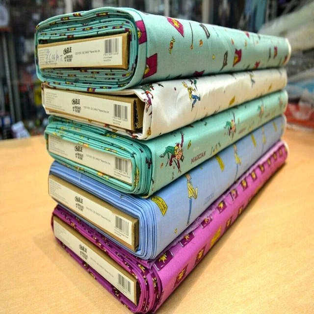 WILLY WONKA FABRIC Charlie Chocolate Factory Roald Dahl Quentin Blake ...