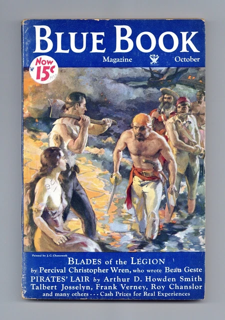 BLUE BOOK PULP / Magazine Oct 1933 Vol. 57 #6 VG- 3.5 TRIMMED £21.48 ...
