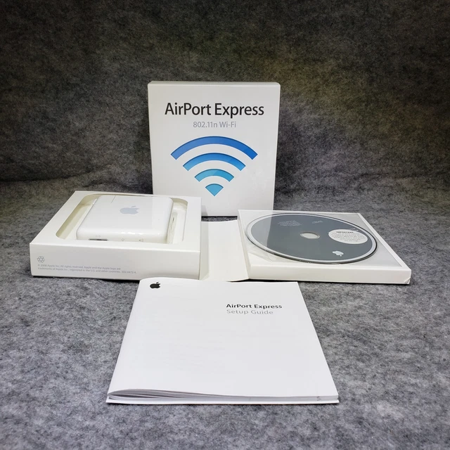 APPLE AIRPORT EXPRESS 802.11n Base Station Model # A1264 Wifi Router $6 ...