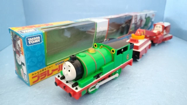 THOMAS & FRIENDS Plarail TOMY Percy & Rocky With Original Box For ...