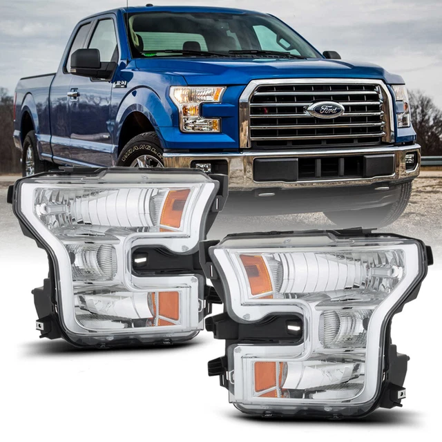 PAIR FACTORY STYLE Ford F150 15-17 Replacement Headlight Lamp Left ...