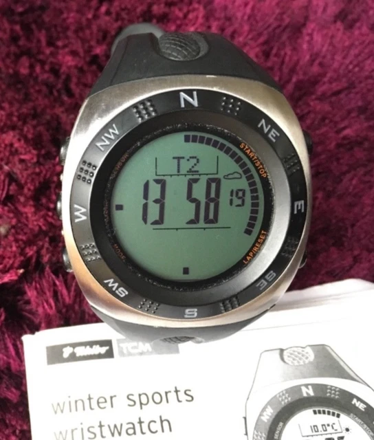 TCHIBO TCM WINTER sports watch thermometer barometer altimeter ski function £7.00 - PicClick UK