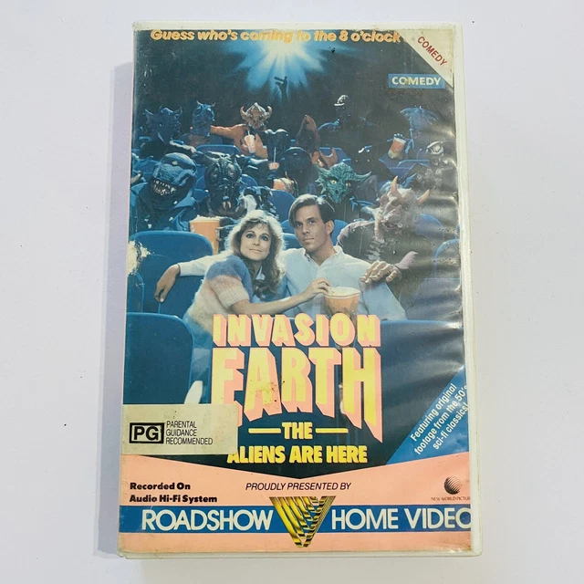 INVASION EARTH (VHS, 1986) Rare Sci-Fi Comedy VHS Video Tape Roadshow ...