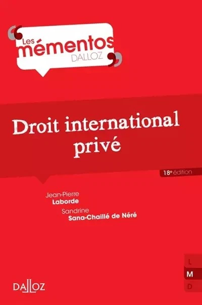 INTERNATIONALES PRIVATRECHT - 18. Aufl., Jean-Pierre Laborde und ...