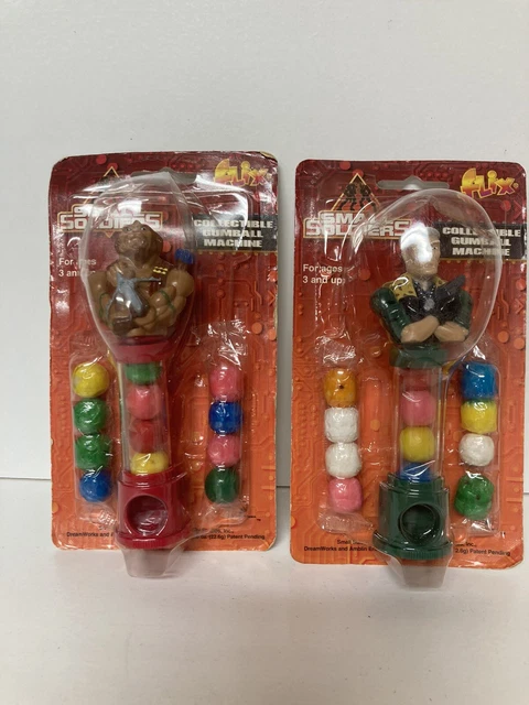 LOTE DE 2 máquinas de goma coleccionables Flix Chip Hazard 1998 ...