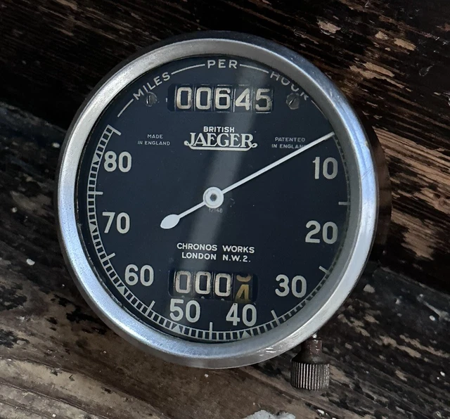 JAEGER SMITHS CHRONOMETRIC Speedometer Brough Vincent AJS BSA Pre War ...