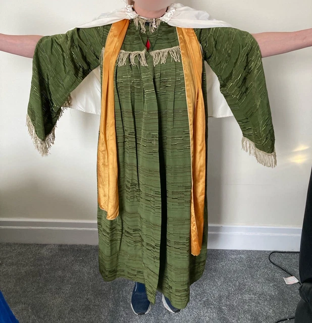 EX THEATRE GREEN Graduation Costume/Robe/Gown/Unisex/Fancy Dress ...