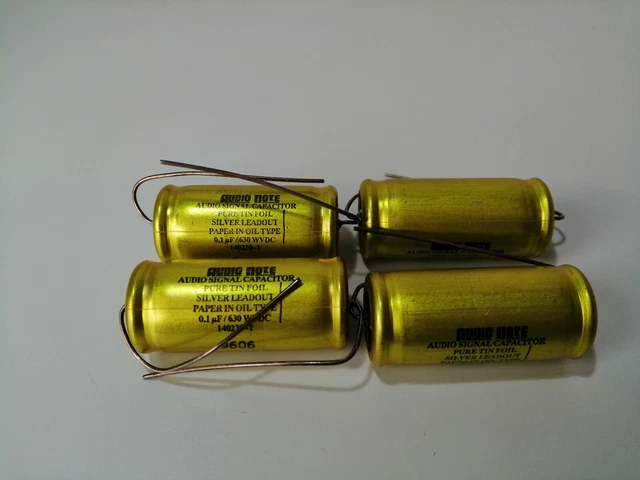 AUDIONOTE PAPER IN Oil Capacitors. 0.1uF 630 Volt £36.00 - PicClick UK
