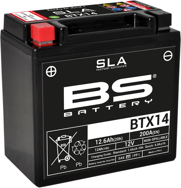 BS BATTERY 300681 Btx14 Sla 12V 200 A Bmw R 1200 Abs Classic 2013 EUR ...